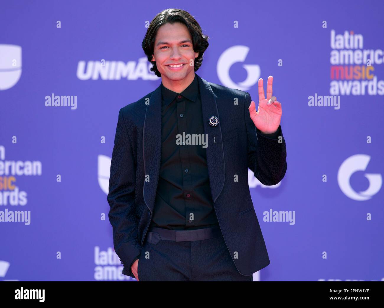 David Jake Rodriguez arrives at the Latin American Music Awards on ...