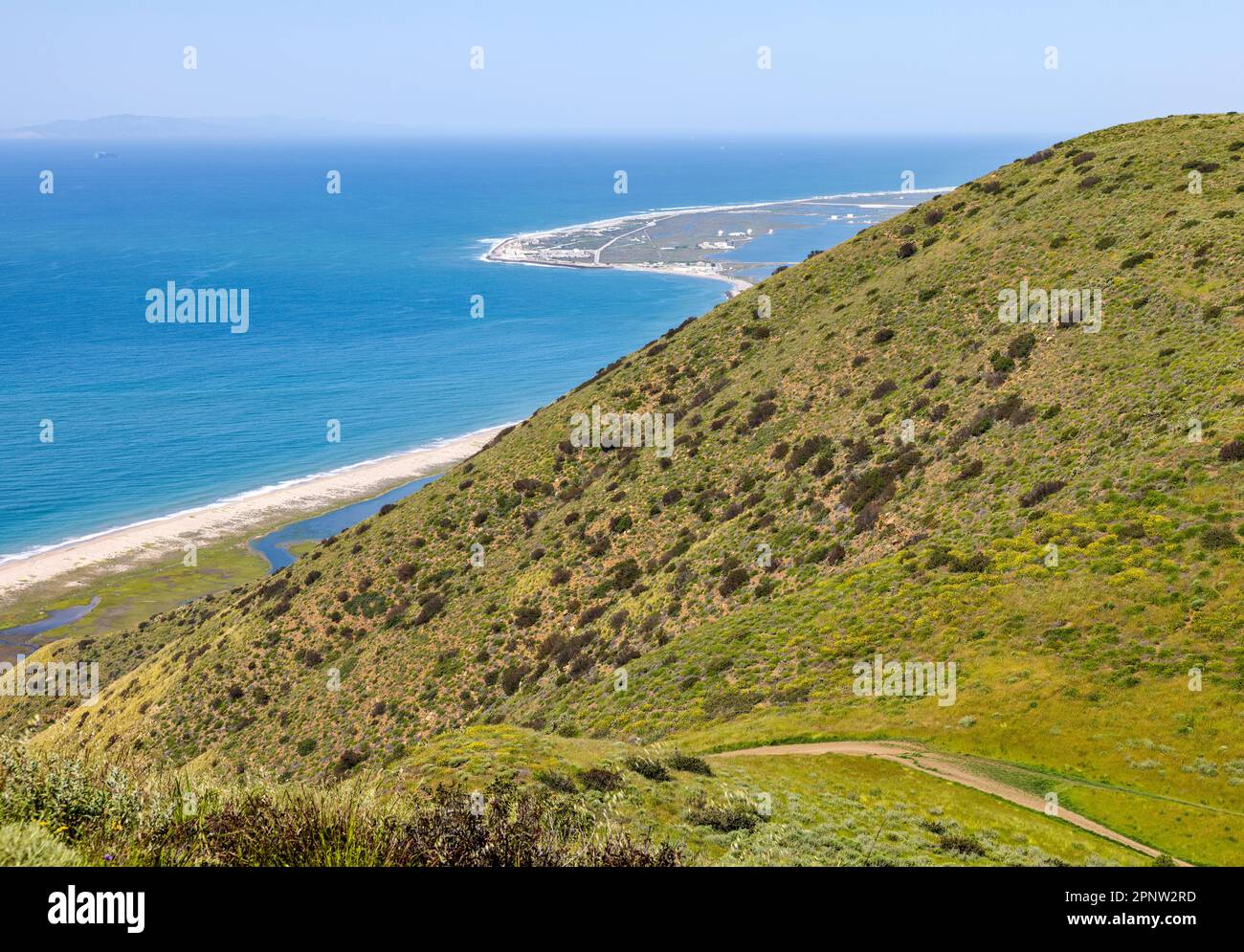 A view of the Chumash Trail in Santa Monica Mountains at Point Mugu ...