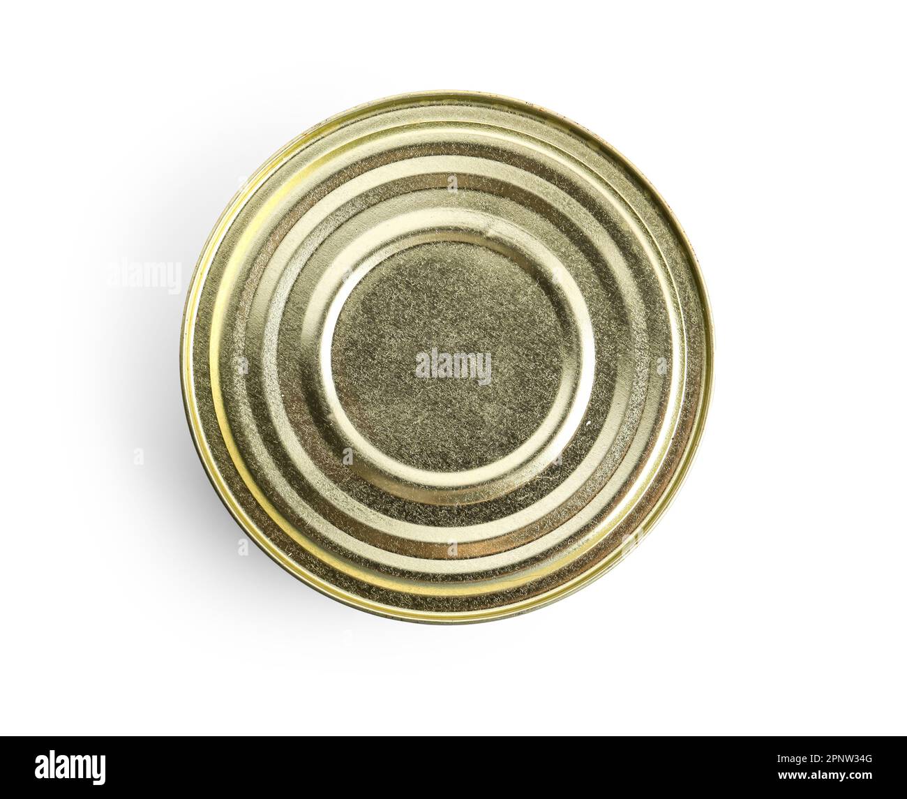 Tin can with fish isolated on white background Stock Photo - Alamy