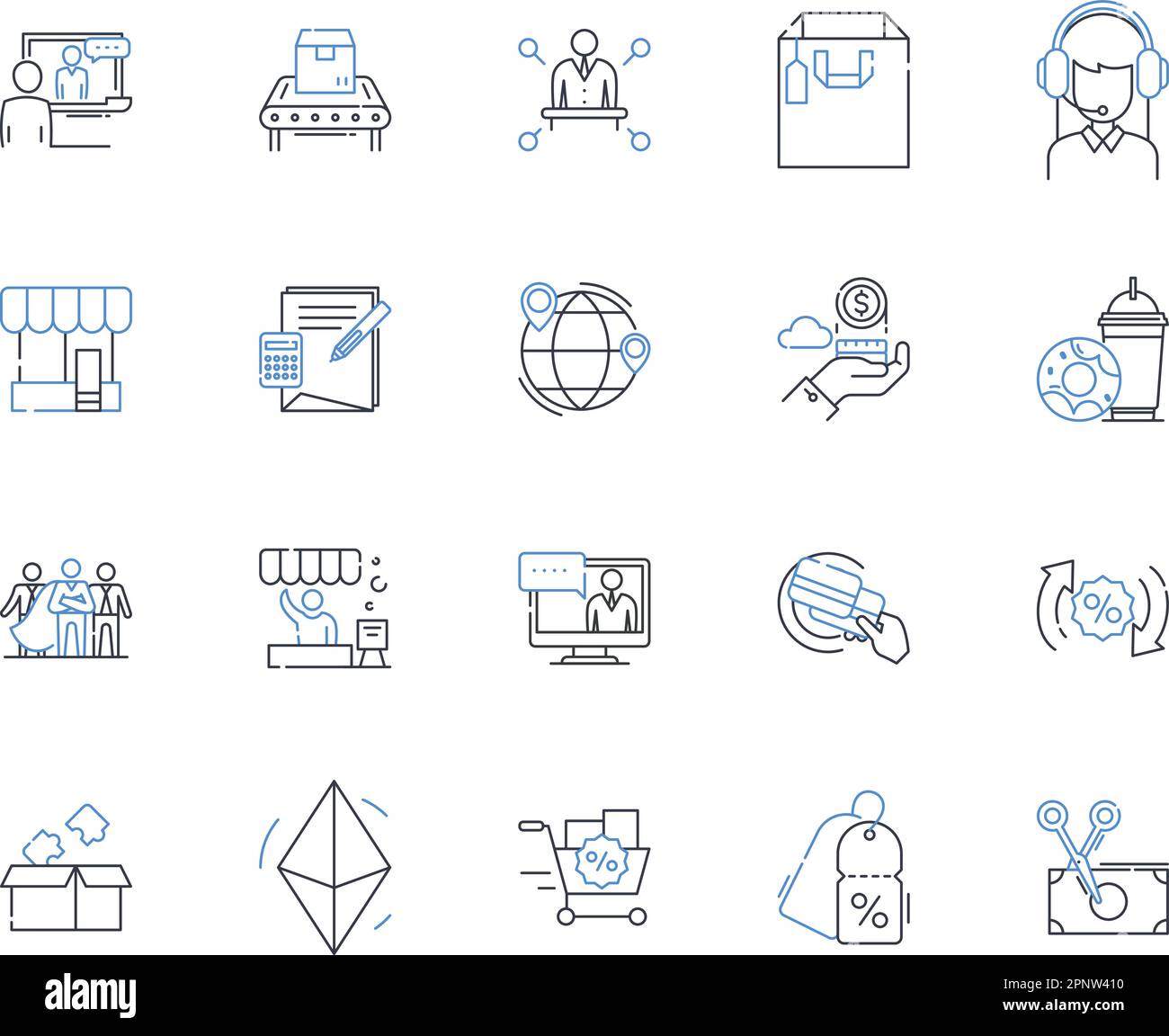 Options markets line icons collection. Derivatives, Calls, Puts, Strike ... Options markets line icons collection. Derivatives, Calls, Puts, Strike ...