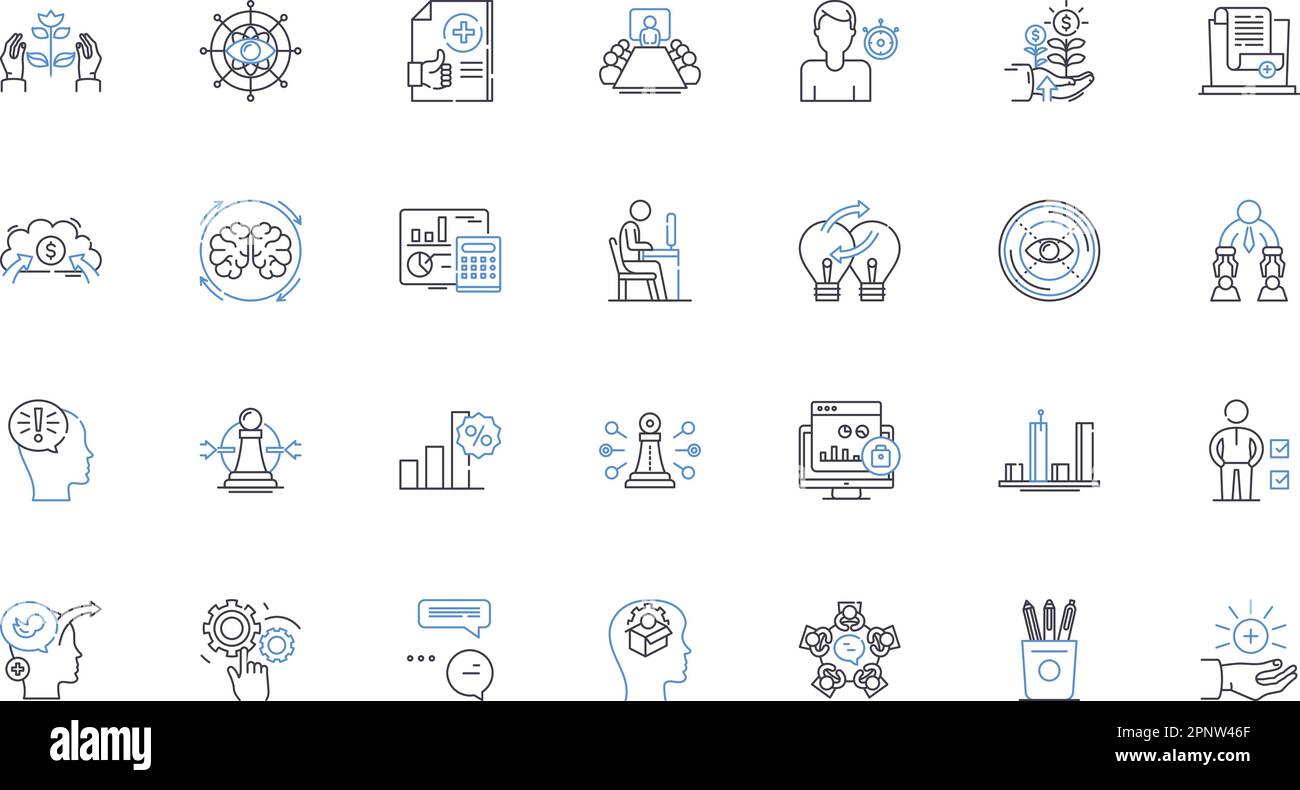 Blockchain technology line icons collection. Cryptocurrency ... Blockchain technology line icons collection. Cryptocurrency ...