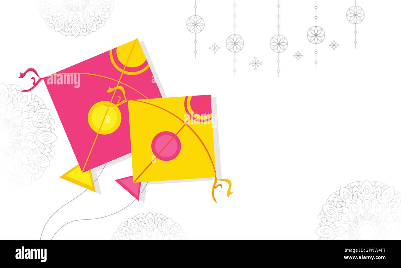 Uttarayan background Cut Out Stock Images & Pictures - Alamy