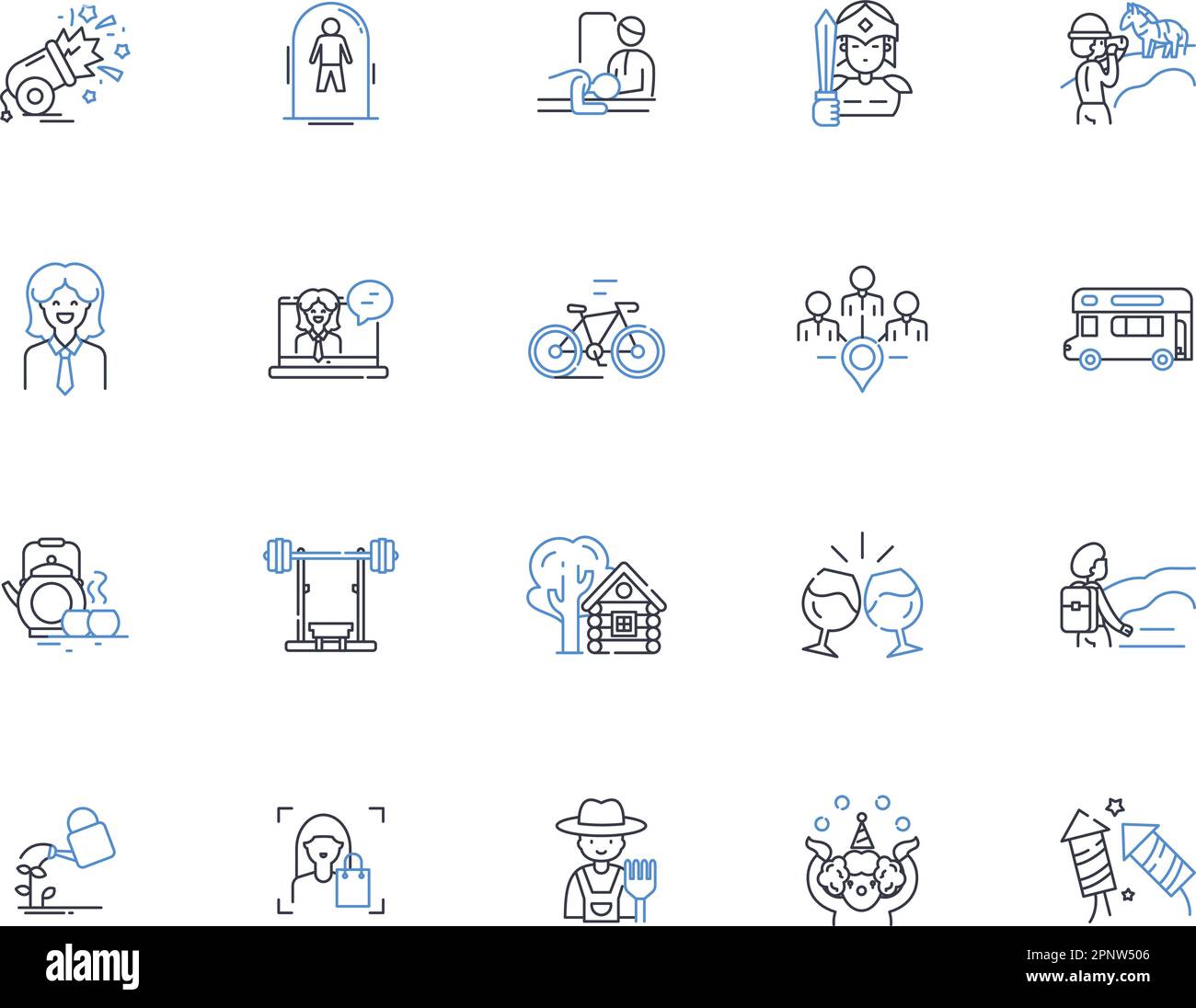 Lifestyle preferences line icons collection. Fashionable, Minimalist ...