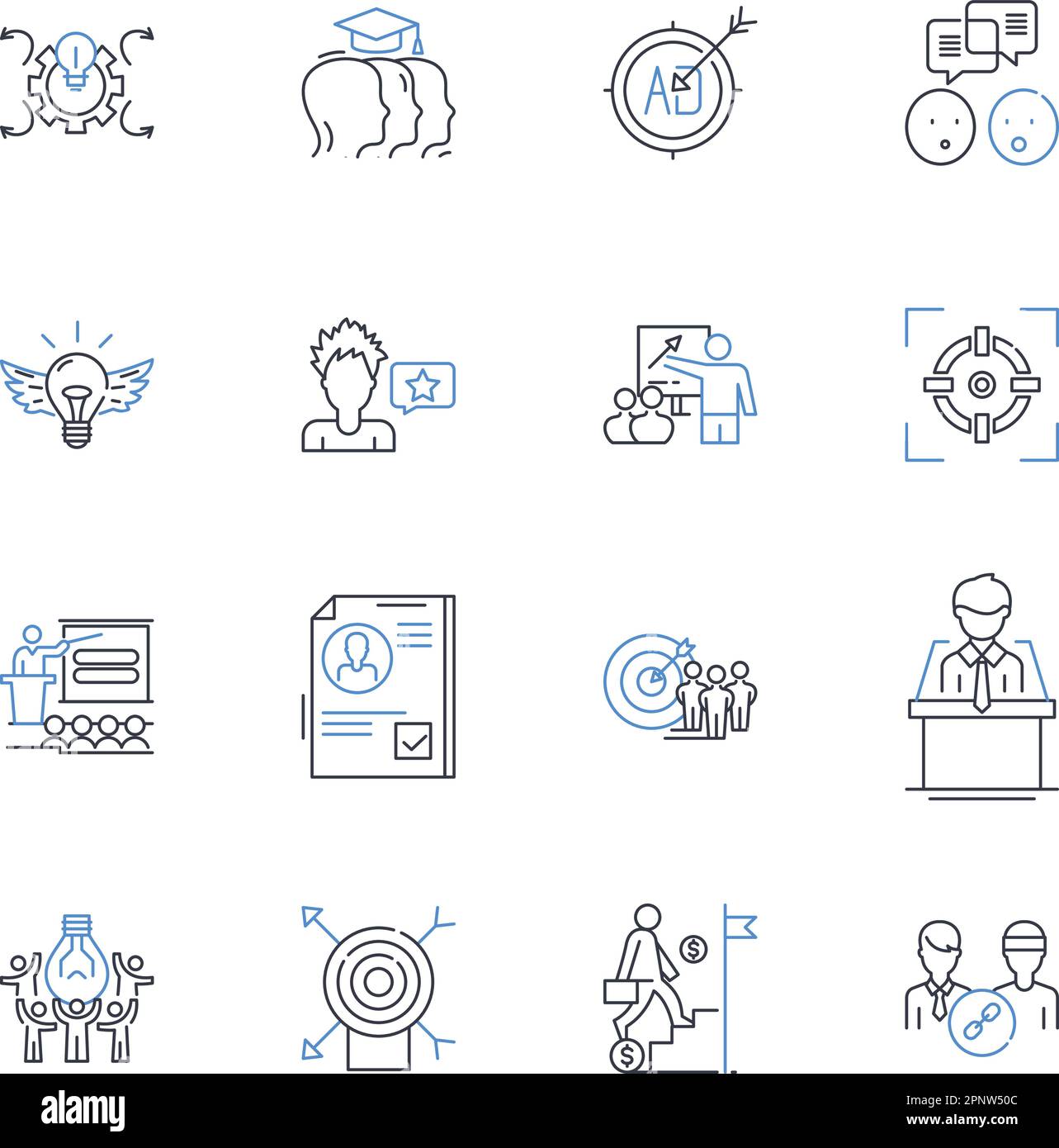 Welcome center line icons collection. Reception, Hospitality, Greeting ...