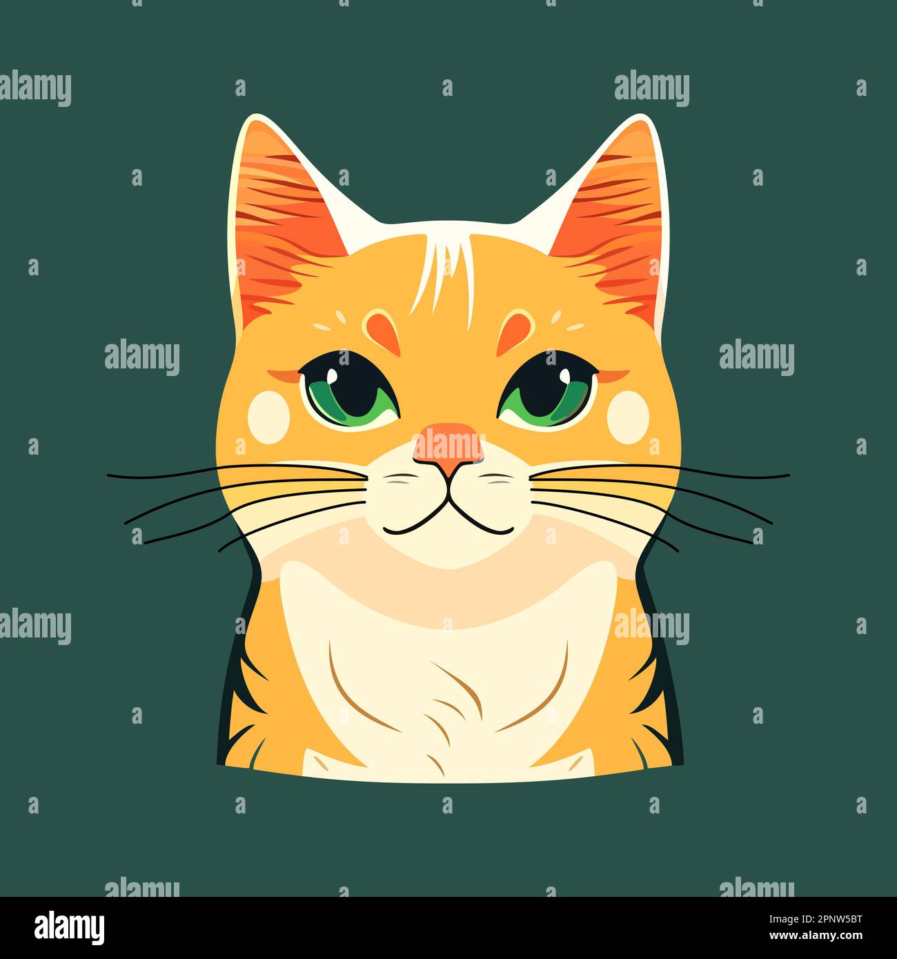 Cat Face Vector