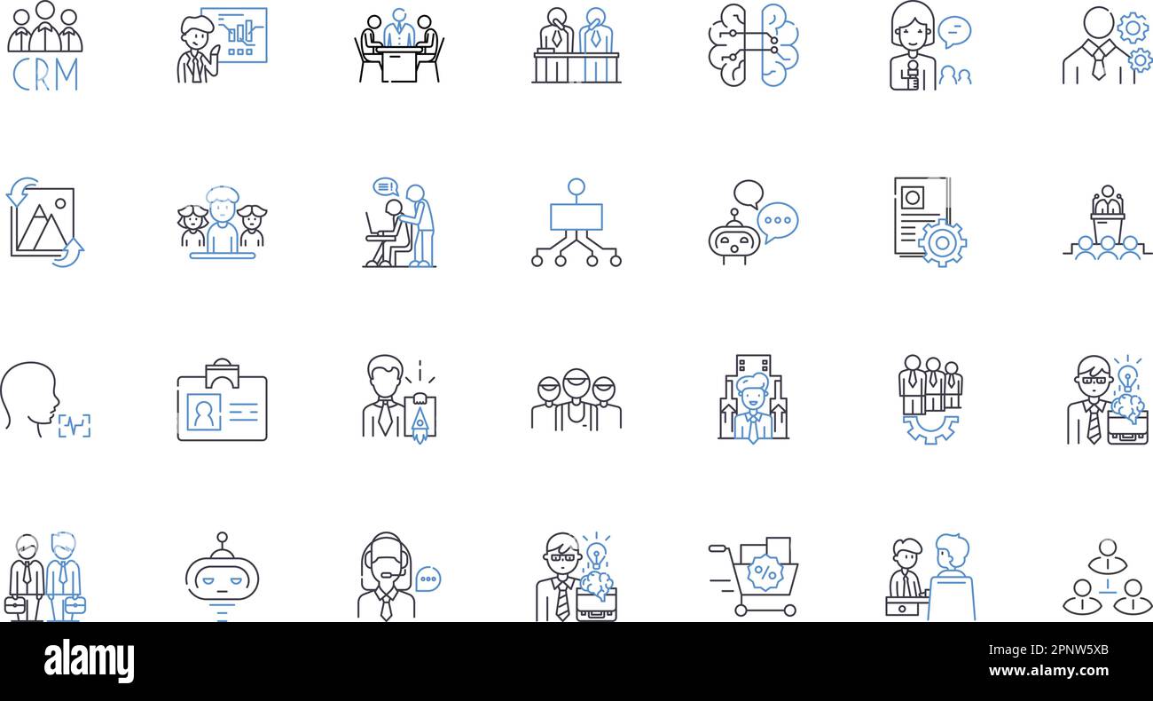 Occupation navigation line icons collection. Navigating, Mapping ...