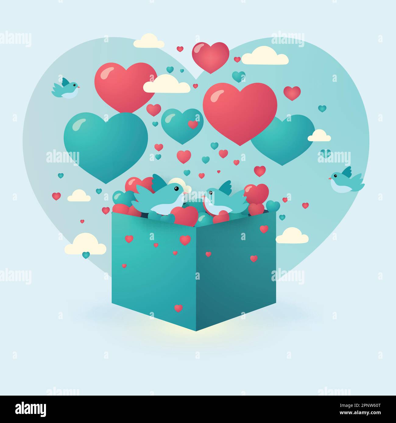 Popping out of box Stock Vector Images - Alamy