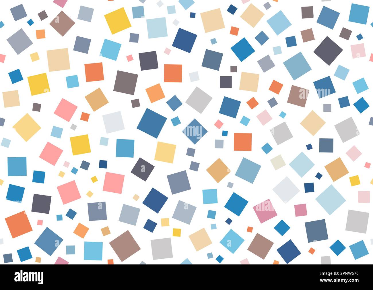 Seamless pattern of multicolored squares. Template for textures ...