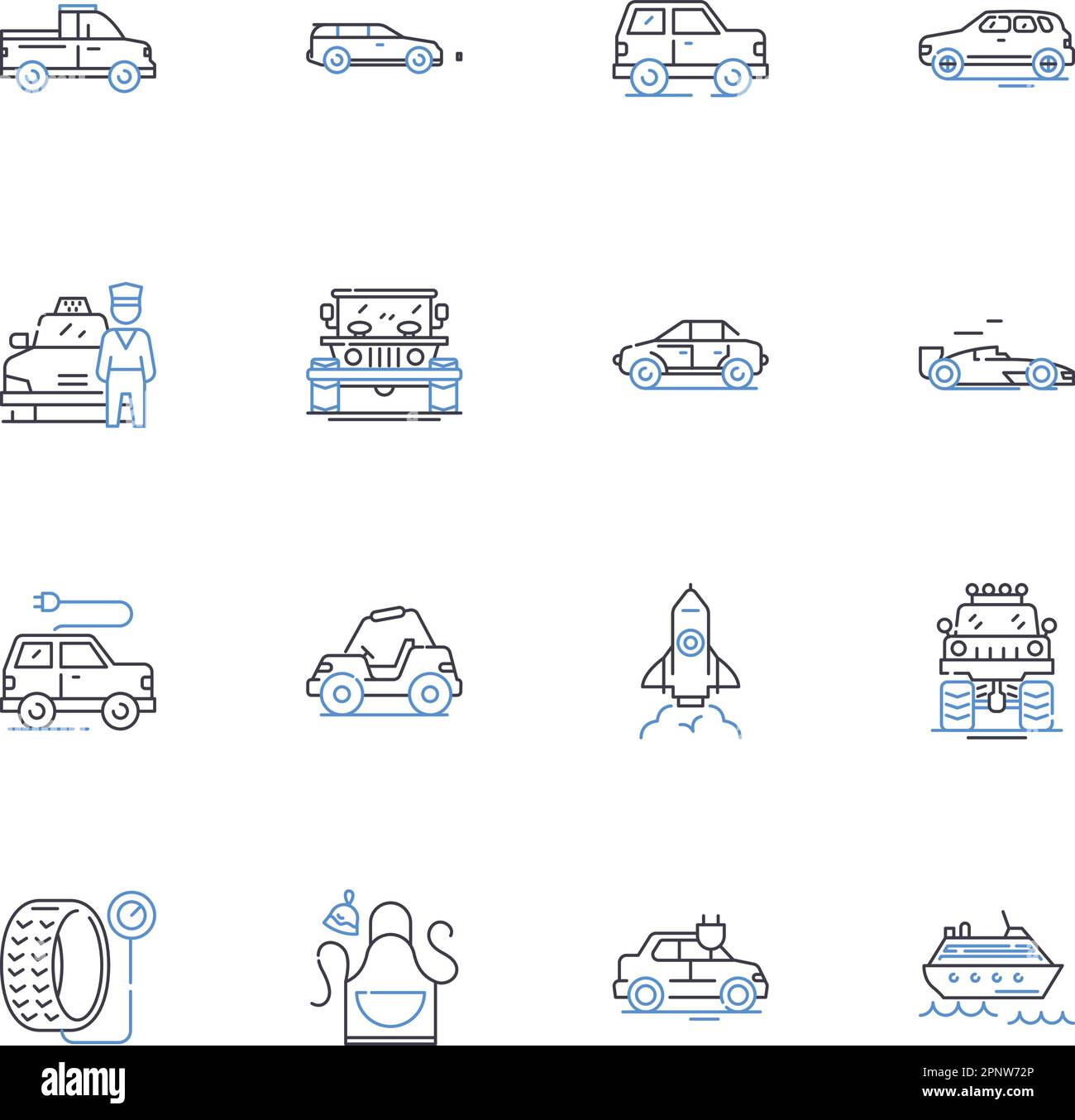 Storage facilities line icons collection. Security, Accessibility ...