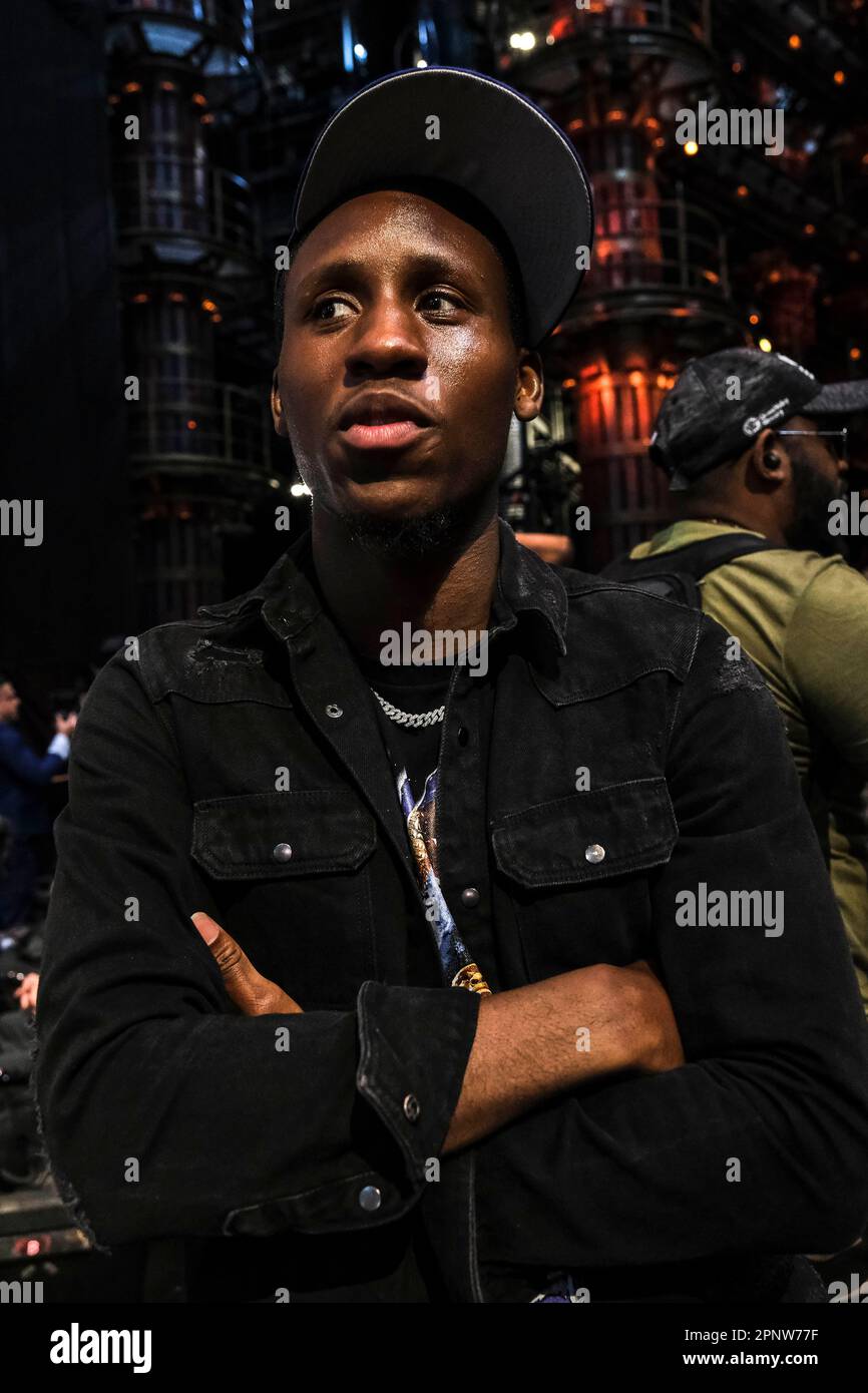 Las Vegas, Nevada, USA. 20th Apr, 2023. Top boxing prospect Bruce ...