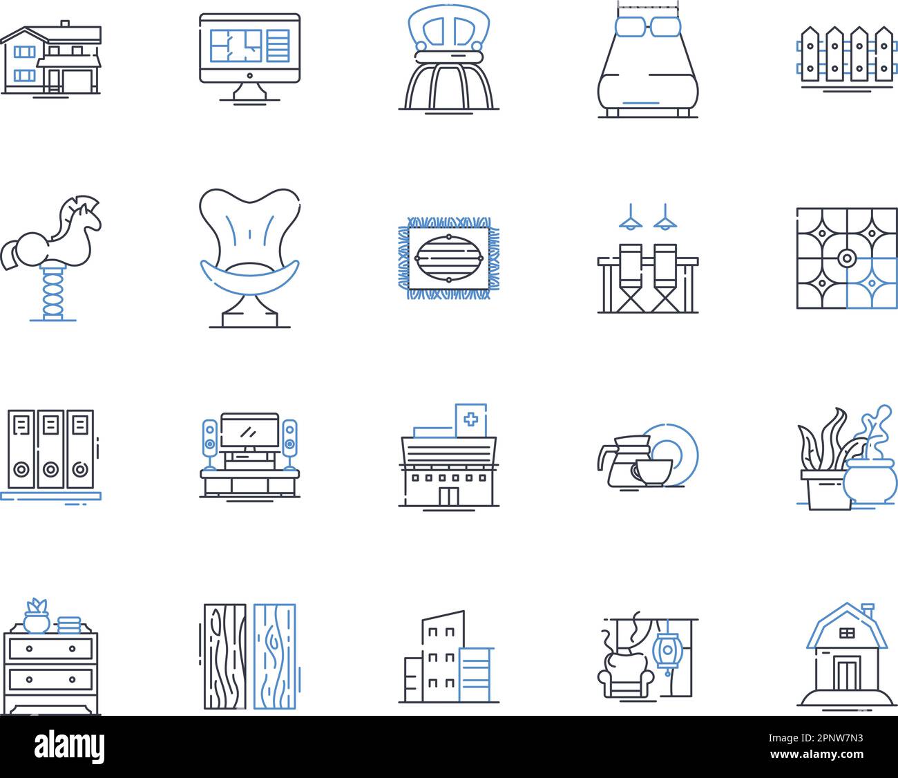Overhaul line icons collection. Renovation, Revamp, Upgrade ...