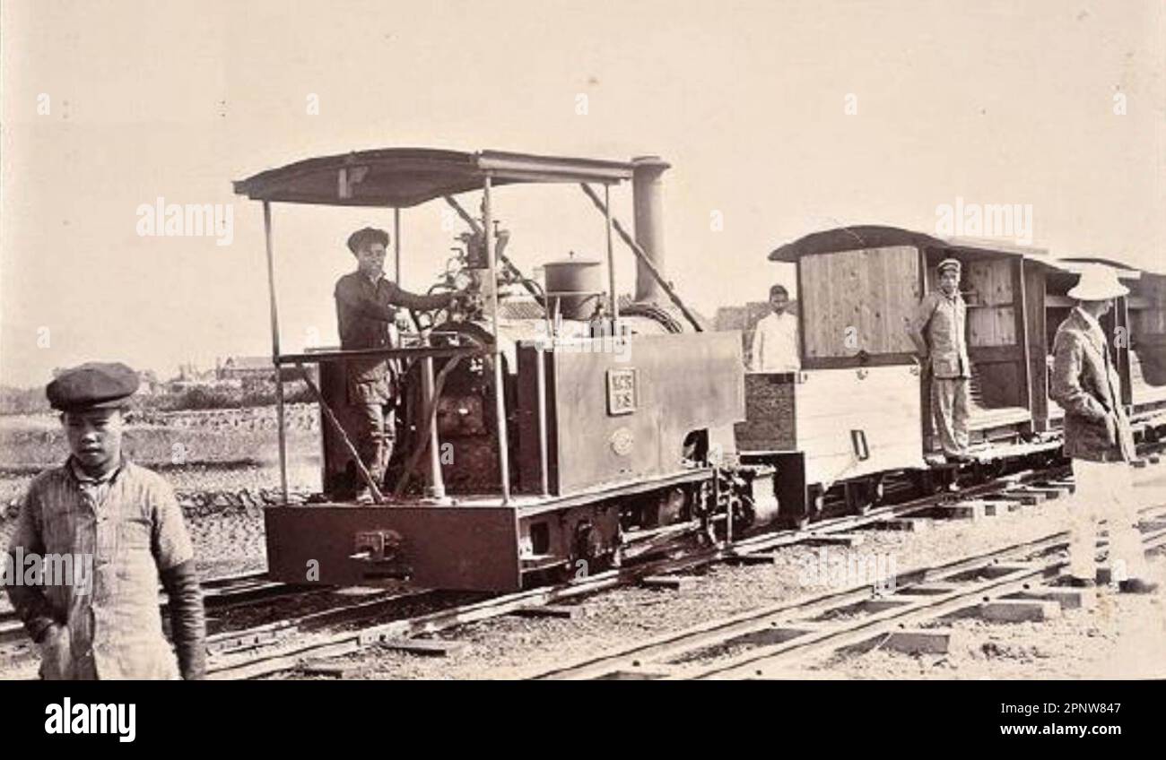 Narrow-gauge steam locomotive Stock Photo - Alamy
