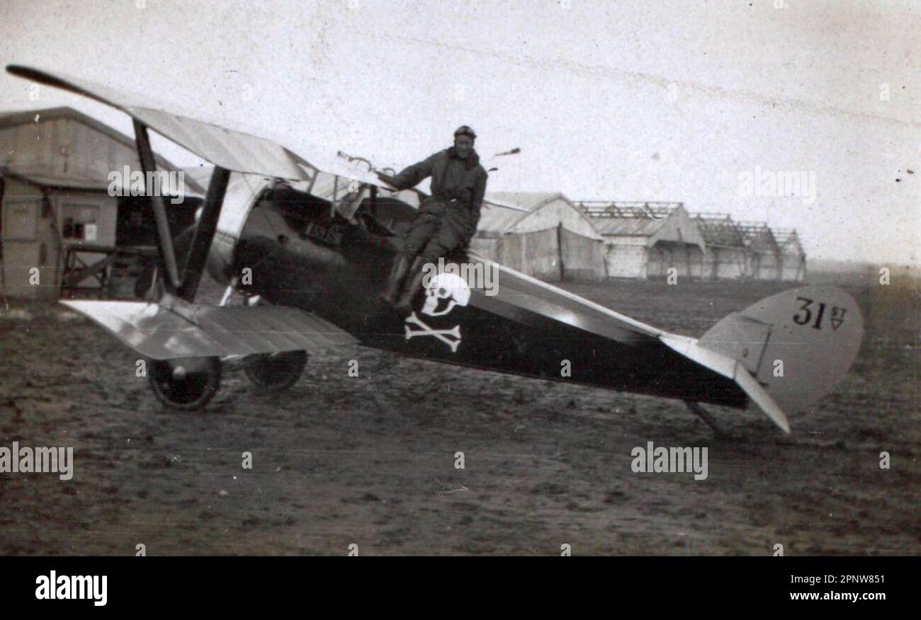 Nieuport 27 of 31st Aero squadron with fancy paint job Stock Photo - Alamy
