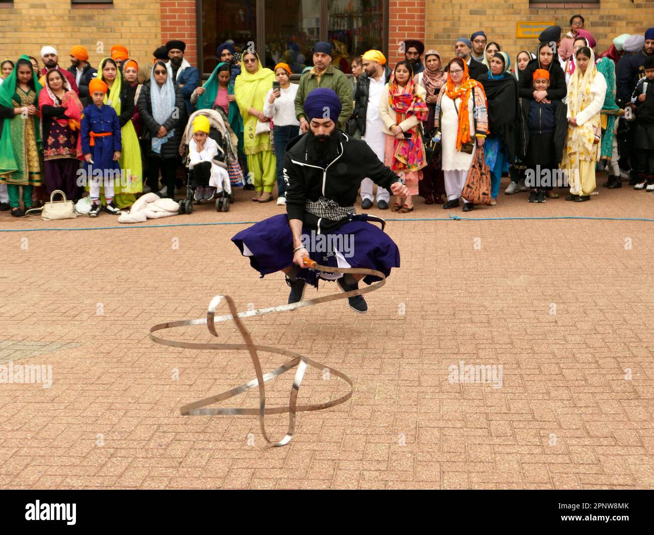 Derby Vaisakhi Nagar Kirtan 2023 - Martial Arts display outside the ...
