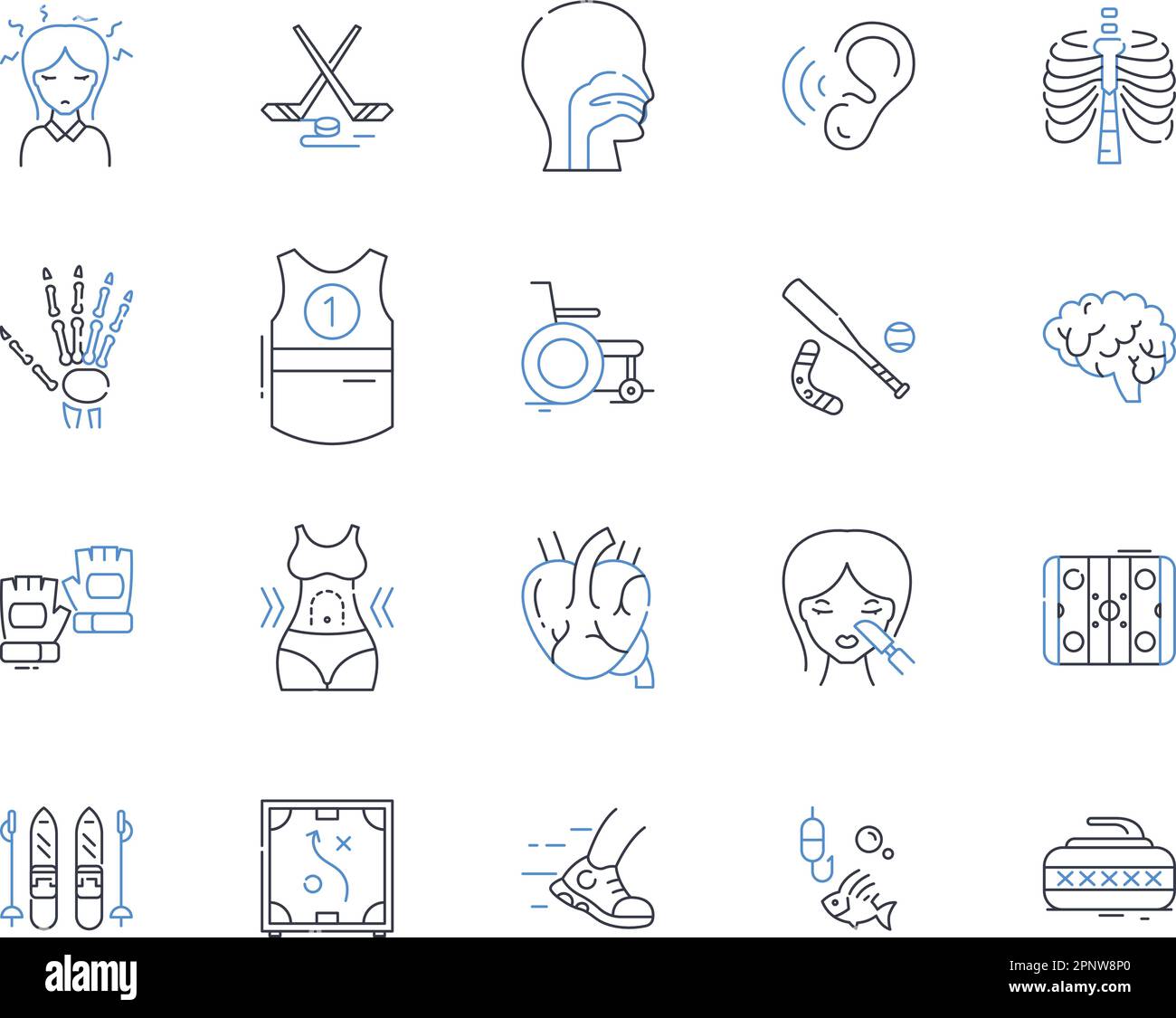 Endurance line icons collection. Persistence, Stamina, Grit, Resilience ...