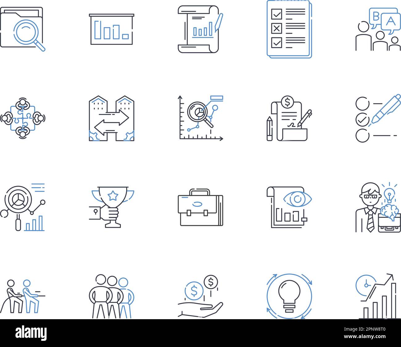 Innovation research line icons collection. Disruption, Creativity ...