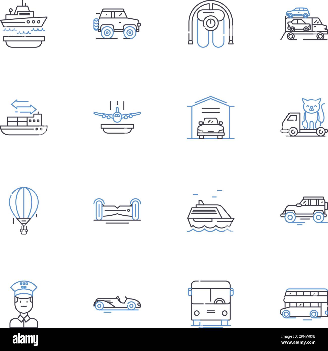 Music instruments line icons collection. Guitar, Piano, Drums, Violin ...