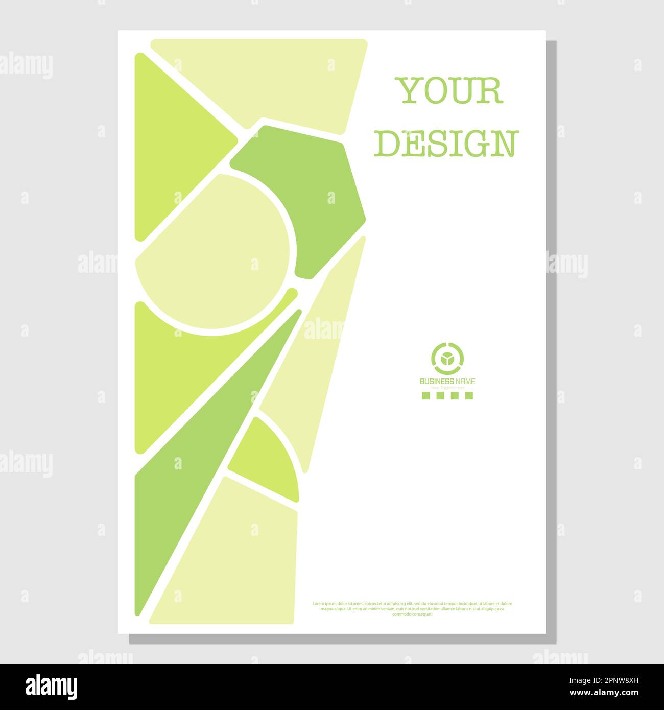 Abstract composition of geometric shapes. Layout and ideas for title ...