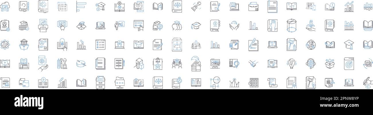 Knowledge Line Icons Collection Understanding Insight Wisdom Intelligence Comprehension