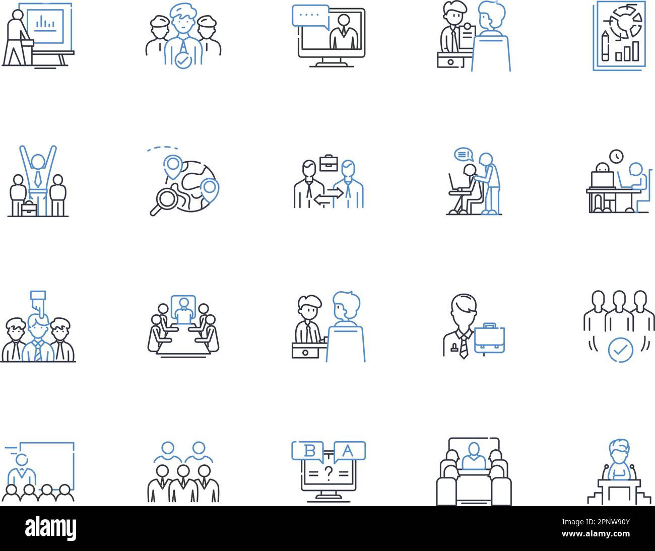 Operations Control line icons collection. Efficiency, Monitoring ... Operations Control line icons collection. Efficiency, Monitoring ...