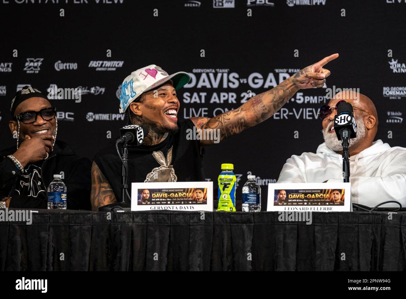 Las Vegas, Nevada, USA. 20th Apr, 2023. Gervonta ""˜Tank' Davis ...
