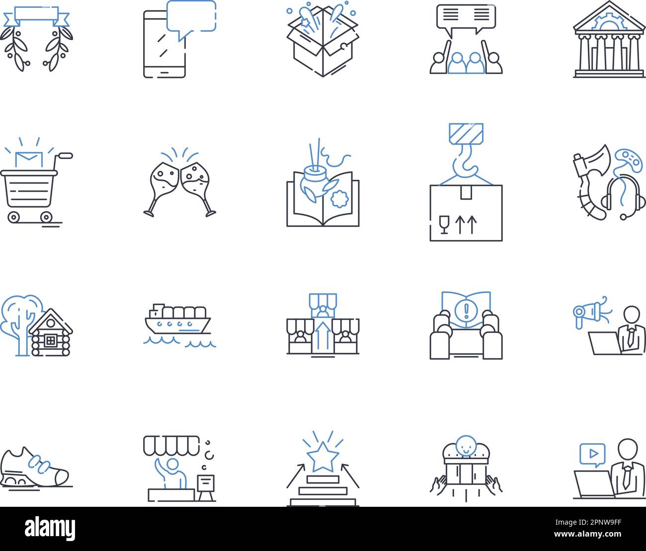 Intra-city courier services line icons collection. Delivery, Courier ... Intra-city courier services line icons collection. Delivery, Courier ...