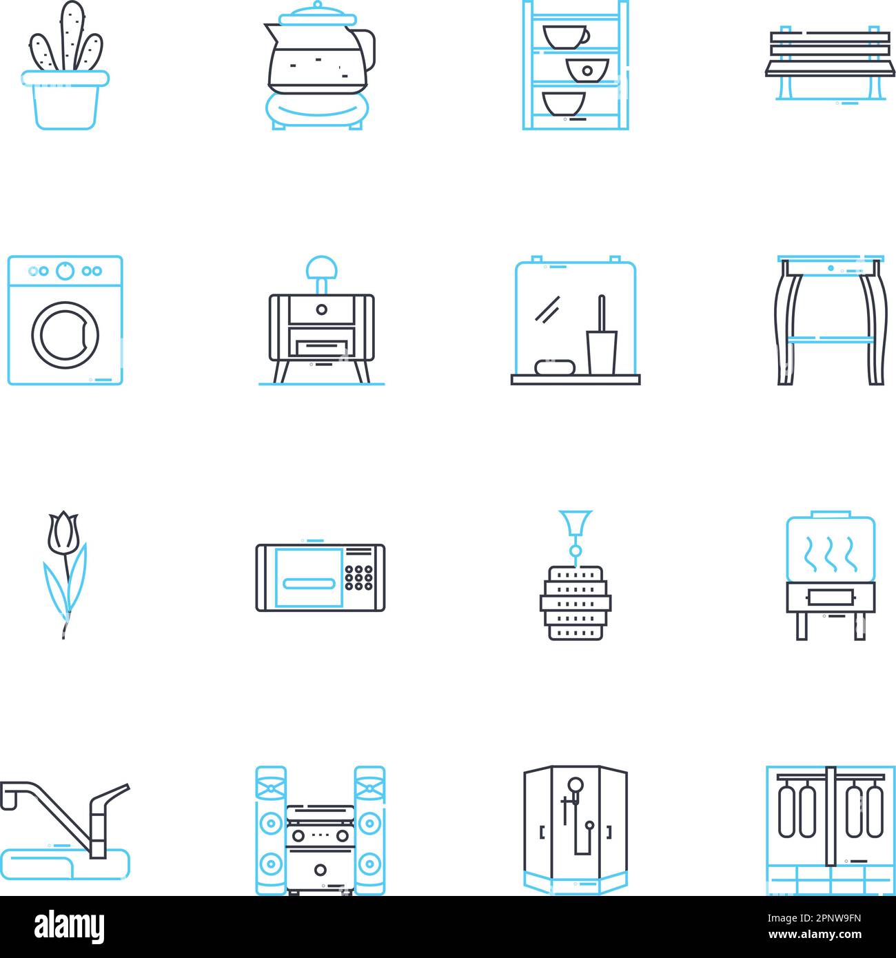 Abstract design linear icons set. Geometry, Vibrancy, Minimalism ...