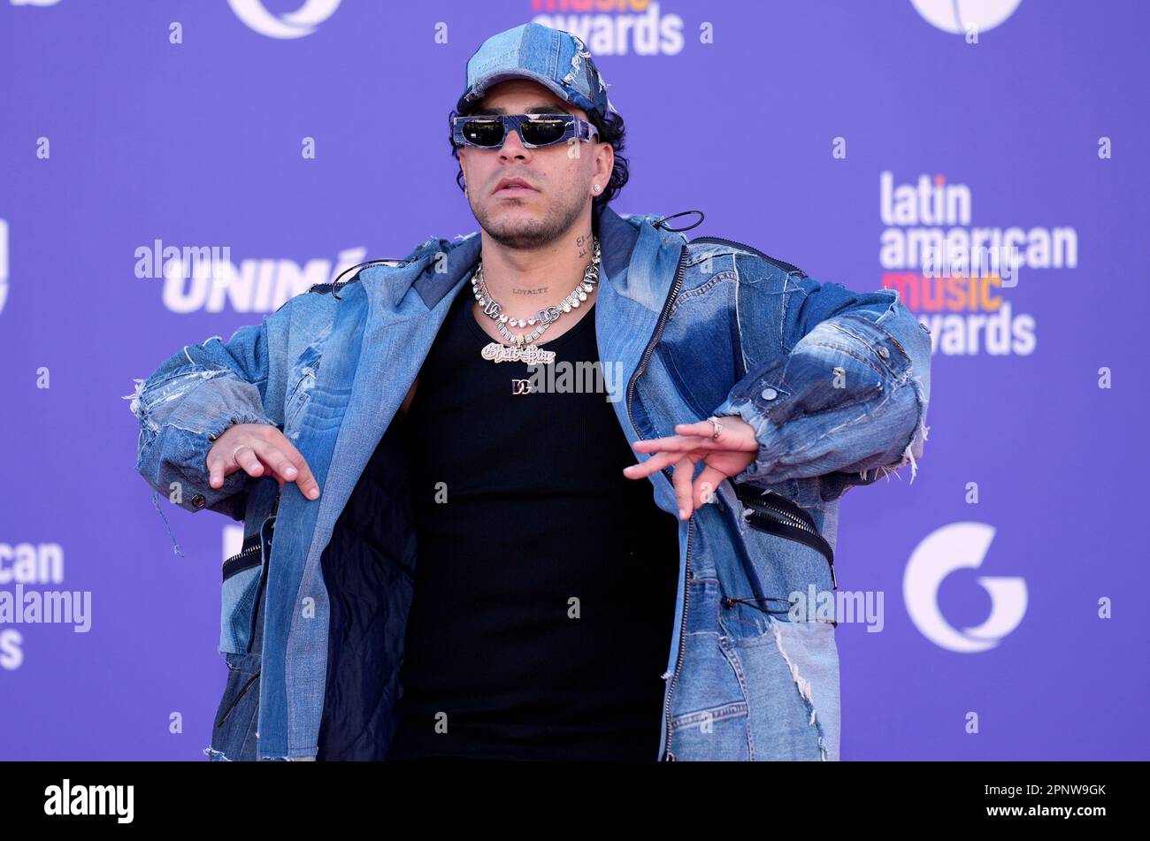 Ryan Castro arrives at the Latin American Music Awards on Thursday ...
