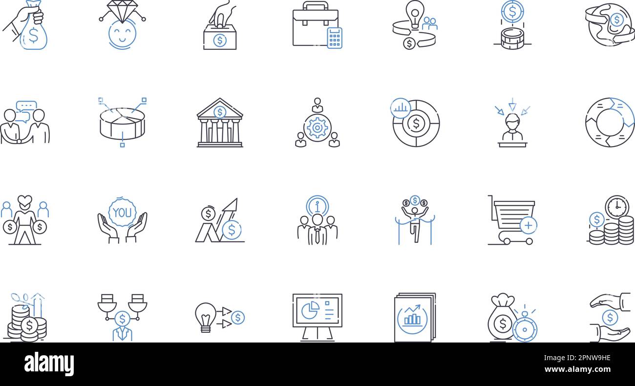 Business strategy line icons collection. Innovation, Growth, Expansion ...