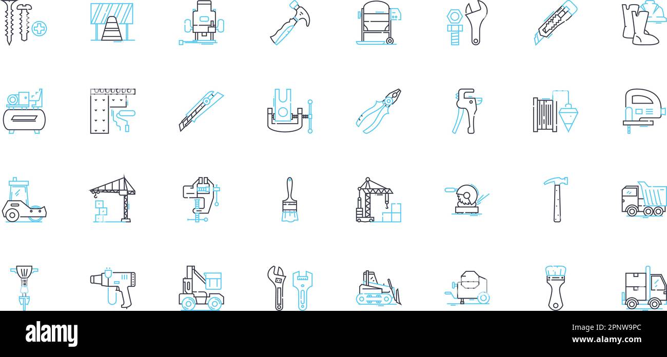 Creation linear icons set. Genesis, Beginning, Inception, Formation ...