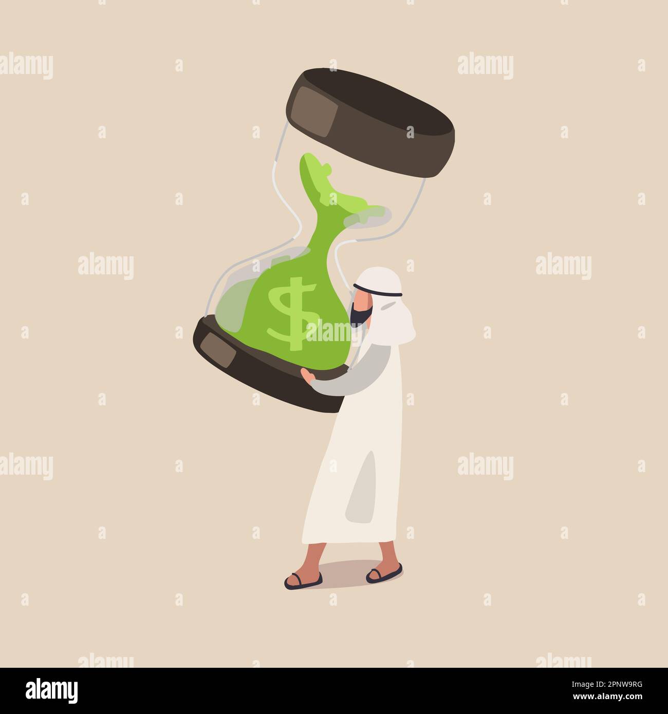 Hourglass clip art cartoon illustration hi-res stock photography and ...