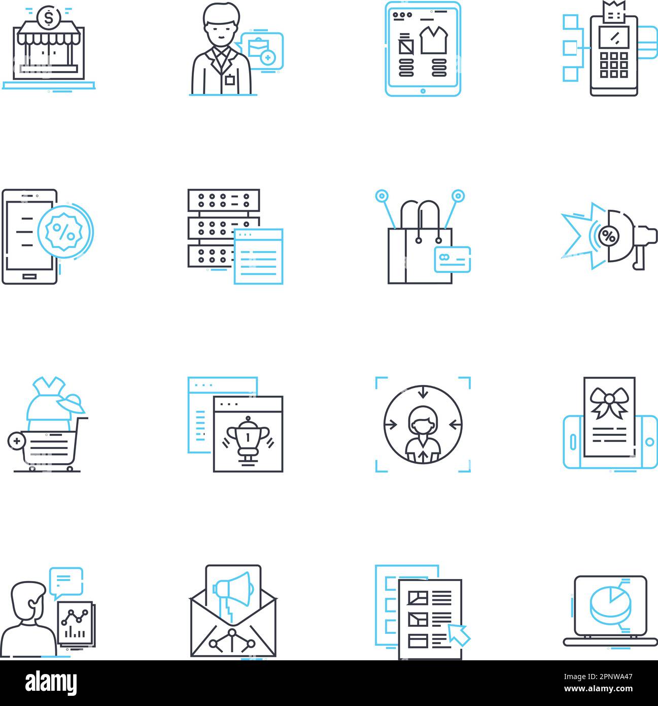 Audio transmission linear icons set. Sound, Signal, Channel, Frequency ...