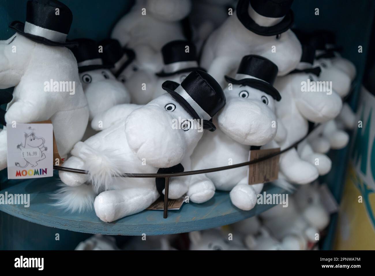 London,UK -18 April 2023, The Moomin Shop in Camden Market. Toys Stock ...