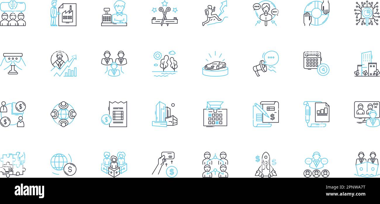 Risk Ideas linear icons set. Uncertainty, Hazard, Vulnerability ...