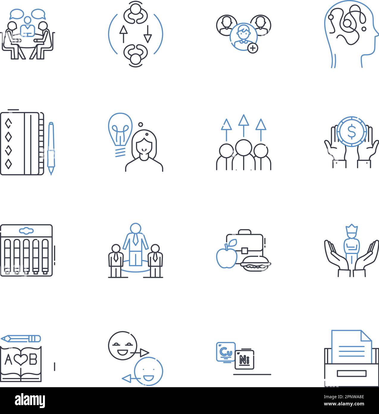 Mind expansion line icons collection. Enlightenment, Awareness ...