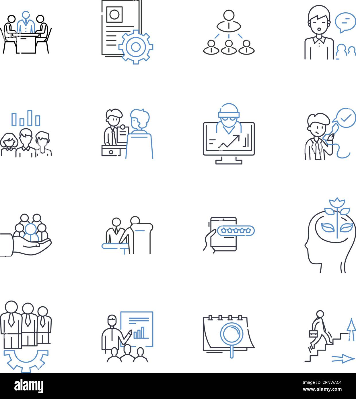 Shopper experience line icons collection. Convenience, Personalization ...