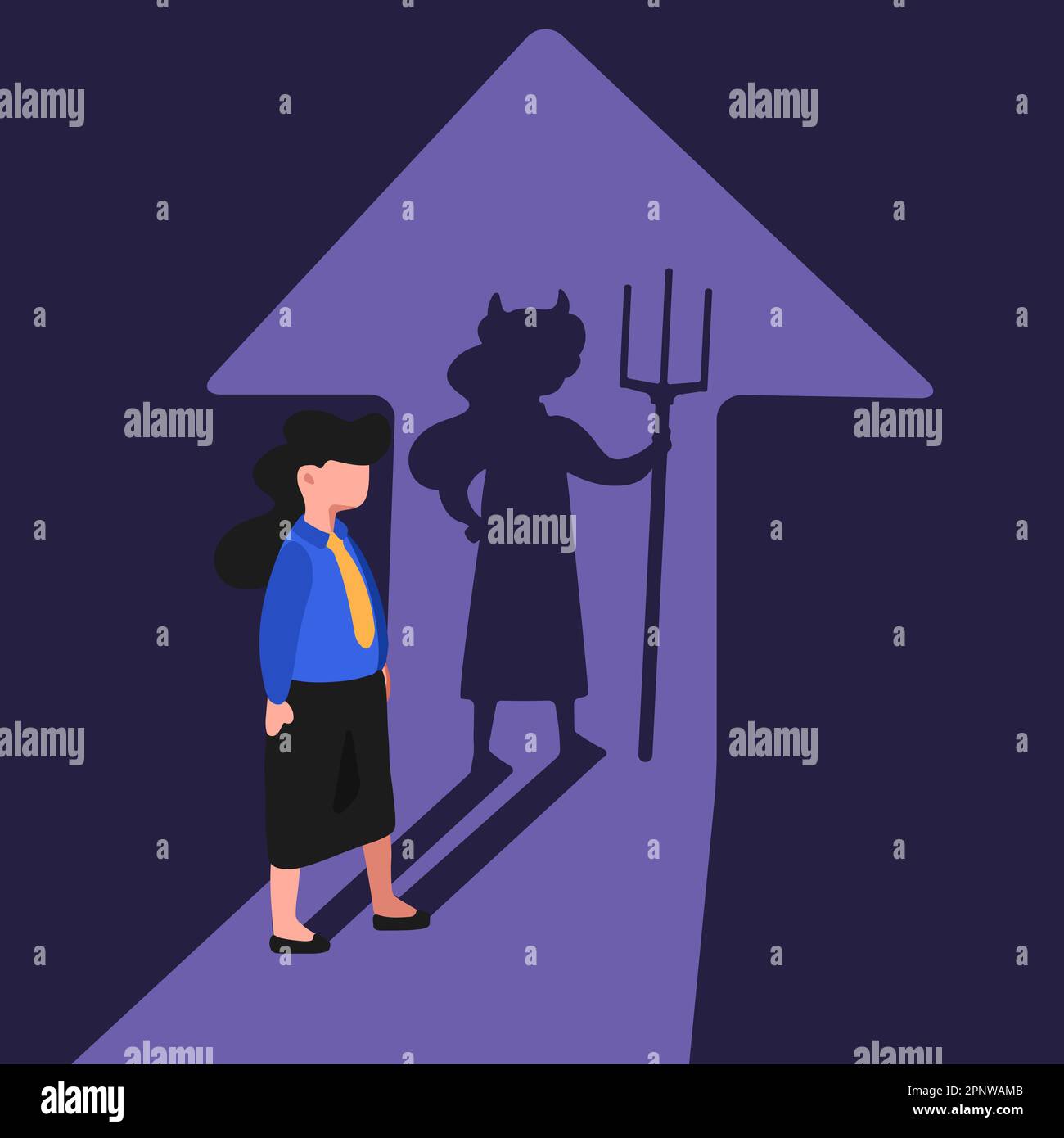 Devil shadow hi-res stock photography and images - Alamy