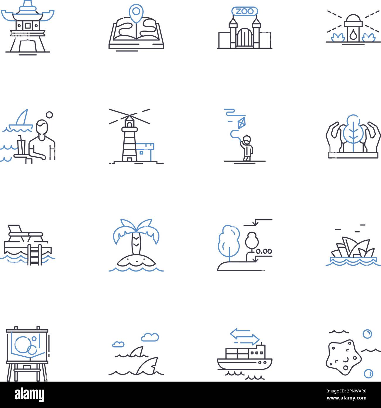 Education and learning line icons collection. Knowledge, Practice ...