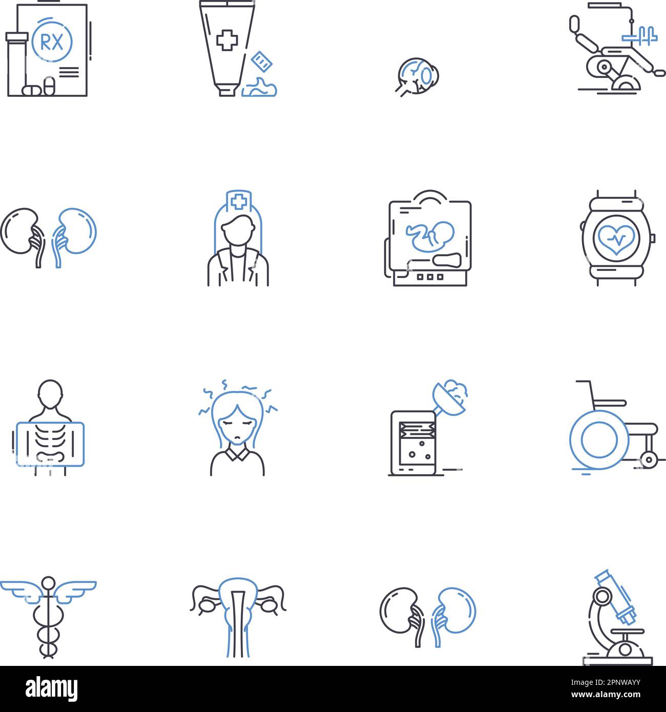 Health appraisal line icons collection. Wellness, Fitness, Assessment ...