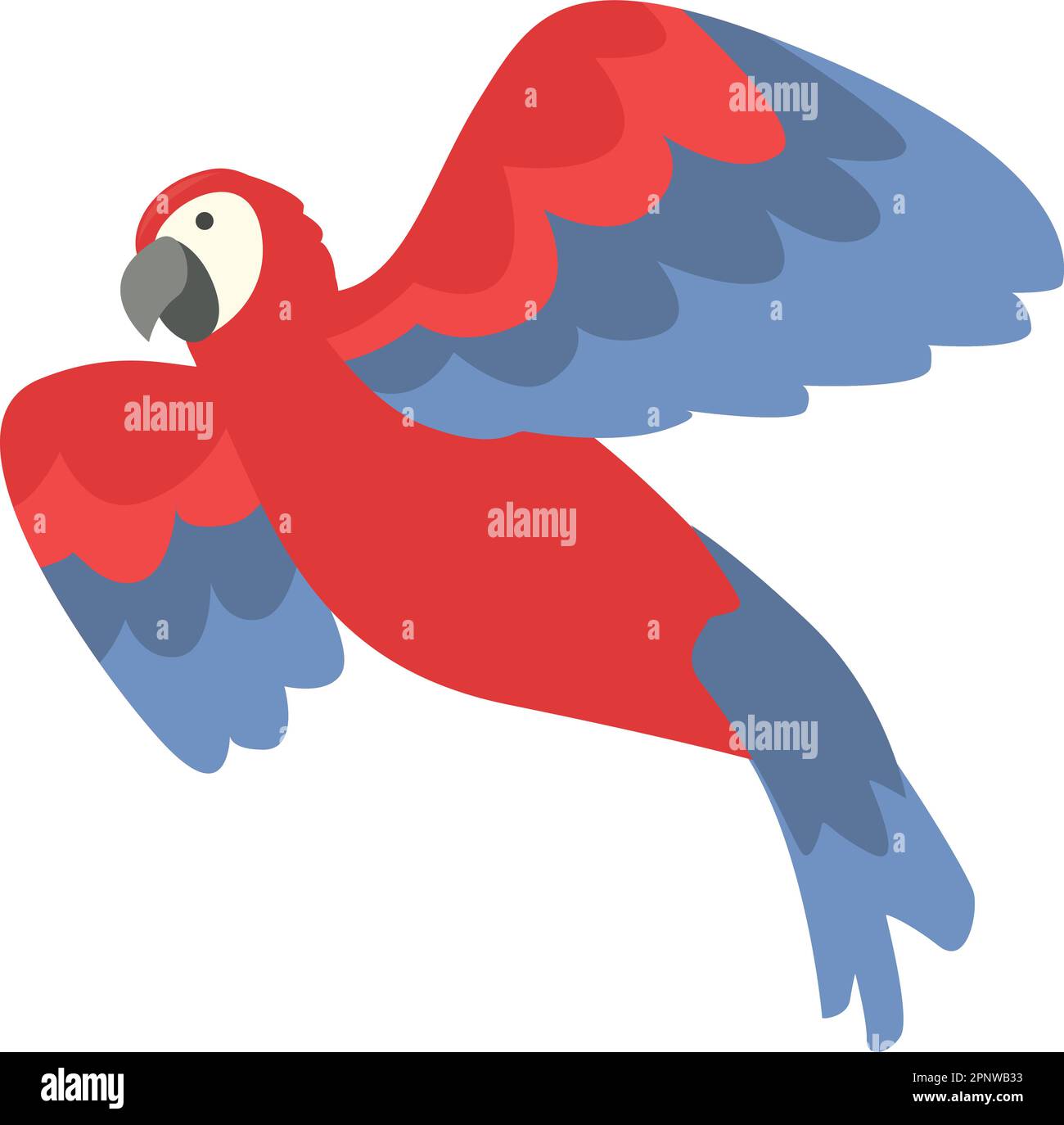 Macaw icon cartoon vector. Bird parrot. Animal fly Stock Vector Image ...