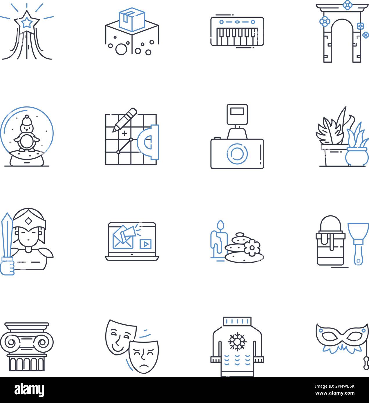 Brilliant inventors line icons collection. Genius, Innovation ... Brilliant inventors line icons collection. Genius, Innovation ...