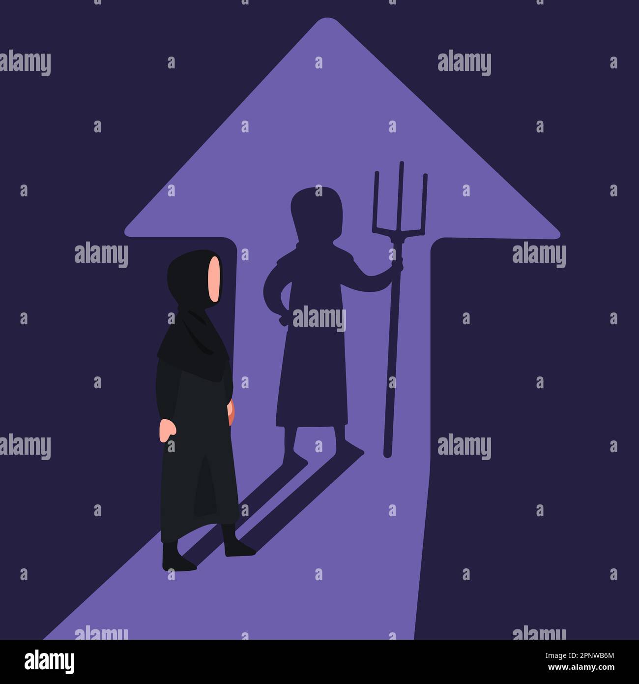 Devil shadow hi-res stock photography and images - Alamy