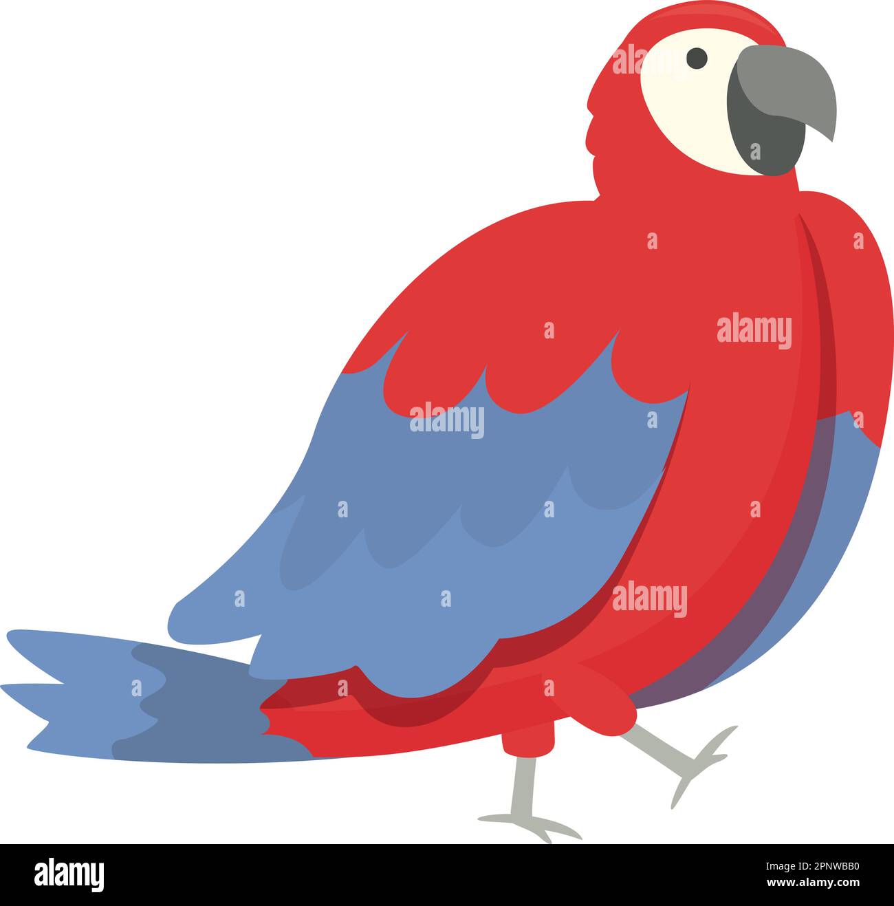 Jungle macaw icon cartoon vector. Tropical bird. Nature cute Stock ...