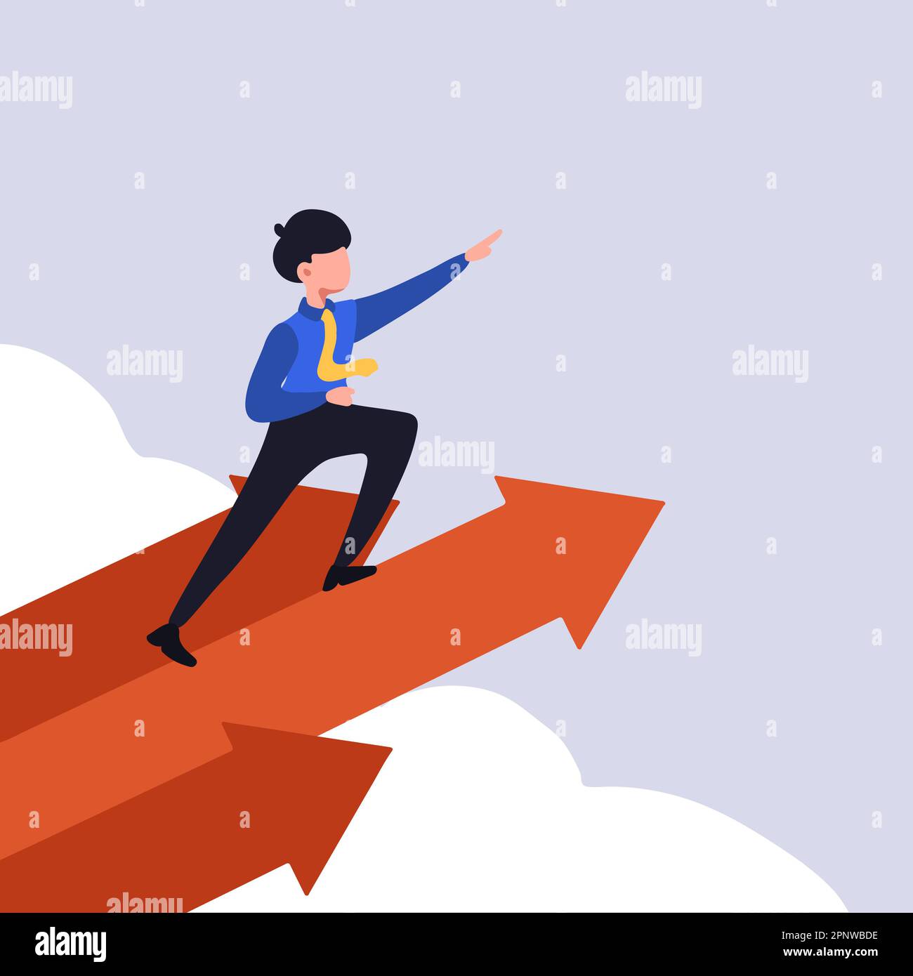 Leader showing the way to success hi-res stock photography and images ...