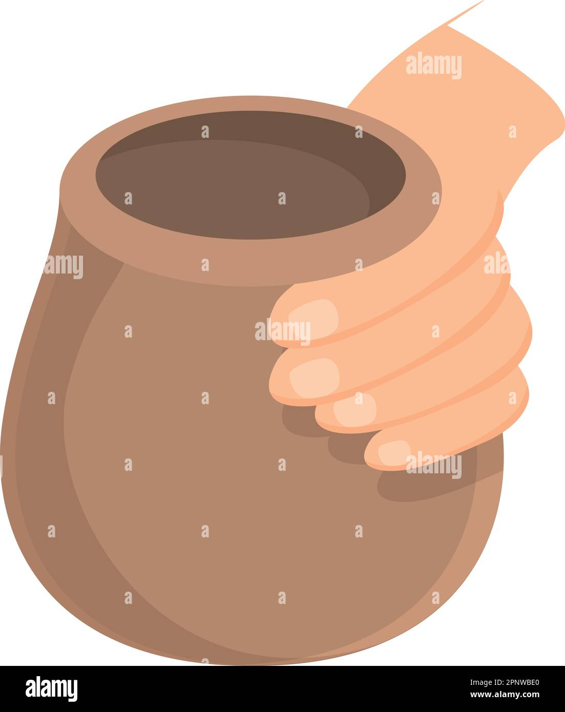 Clay art icon cartoon vector. Pottery workshop. Studio potter Stock ...