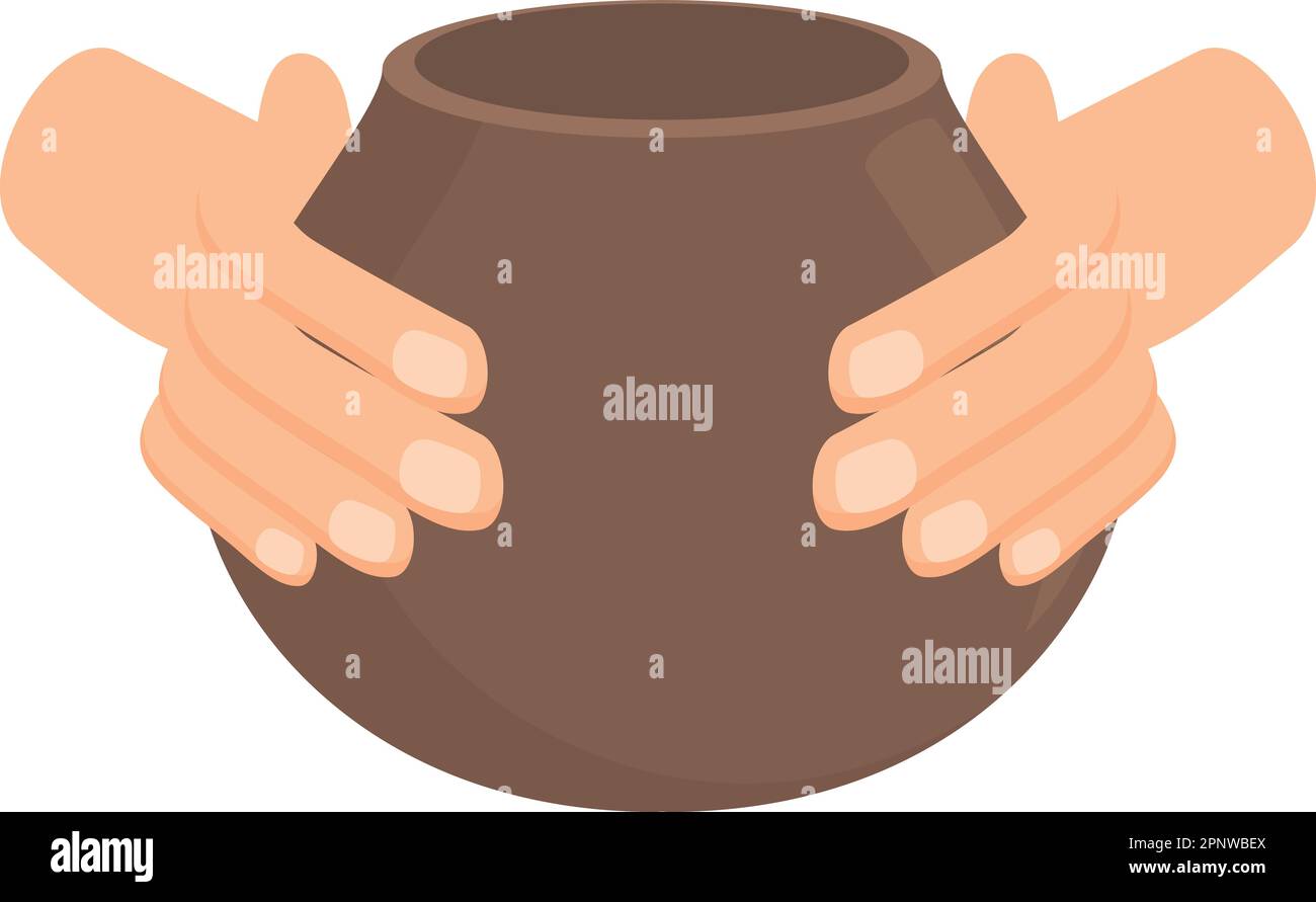 Pottery class icon cartoon vector. Art workshop. Studio apron Stock ...