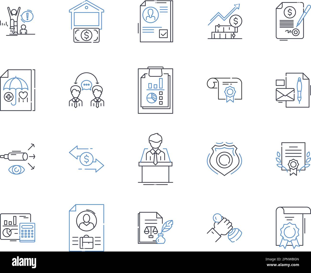 Creative team line icons collection. Imagination, Visionary, Innovation ...