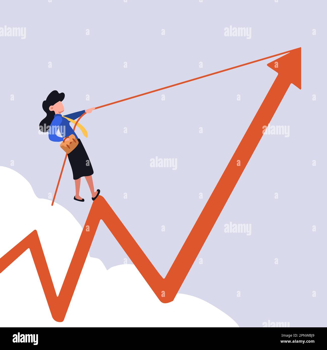 Arrow graph chart hi-res stock photography and images - Alamy