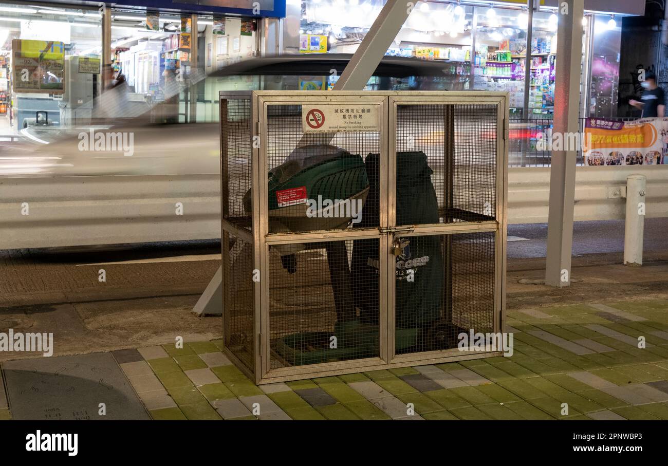 Mosquito catching apparatus, Hong Kong, China Stock Photo - Alamy