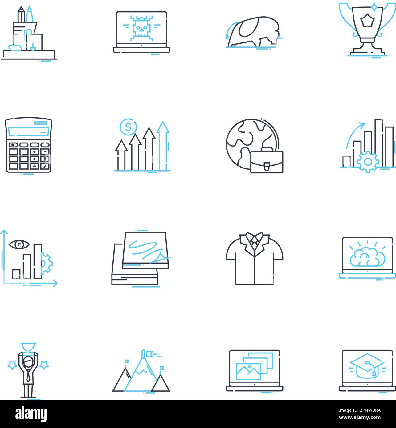 Imperative company linear icons set. Innovation, Efficiency, Creativity ... Imperative company linear icons set. Innovation, Efficiency, Creativity ...